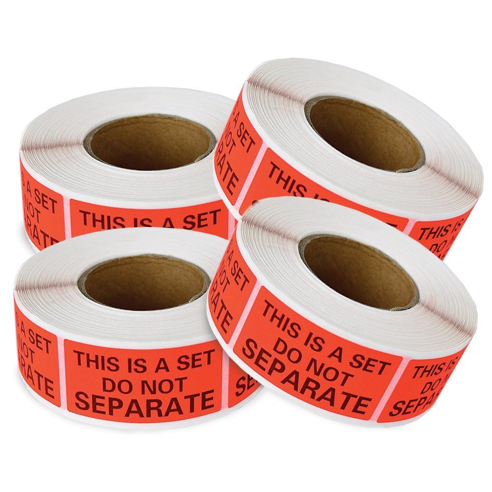 This Is A Set Do Not Separate Labels 1" x 2" (1 Roll, 500 Labels ...