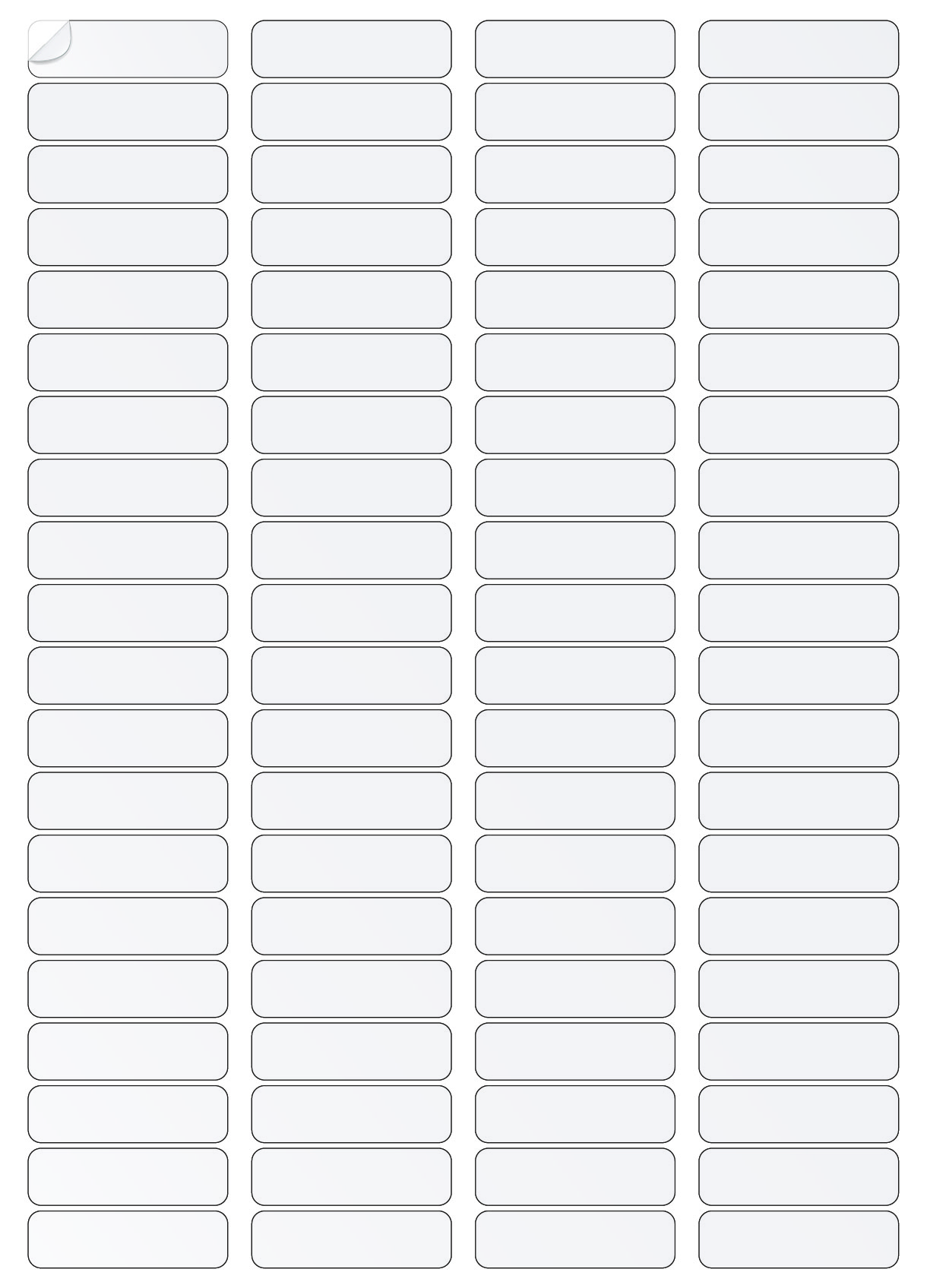 1 2 X 1 3 4 Address Labels 80 Labels Per Sheet 80 UP EnKo Products