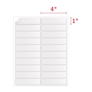 Address Labels 1″ x 2-5/8″ - 30 per Sheet - enKo Products