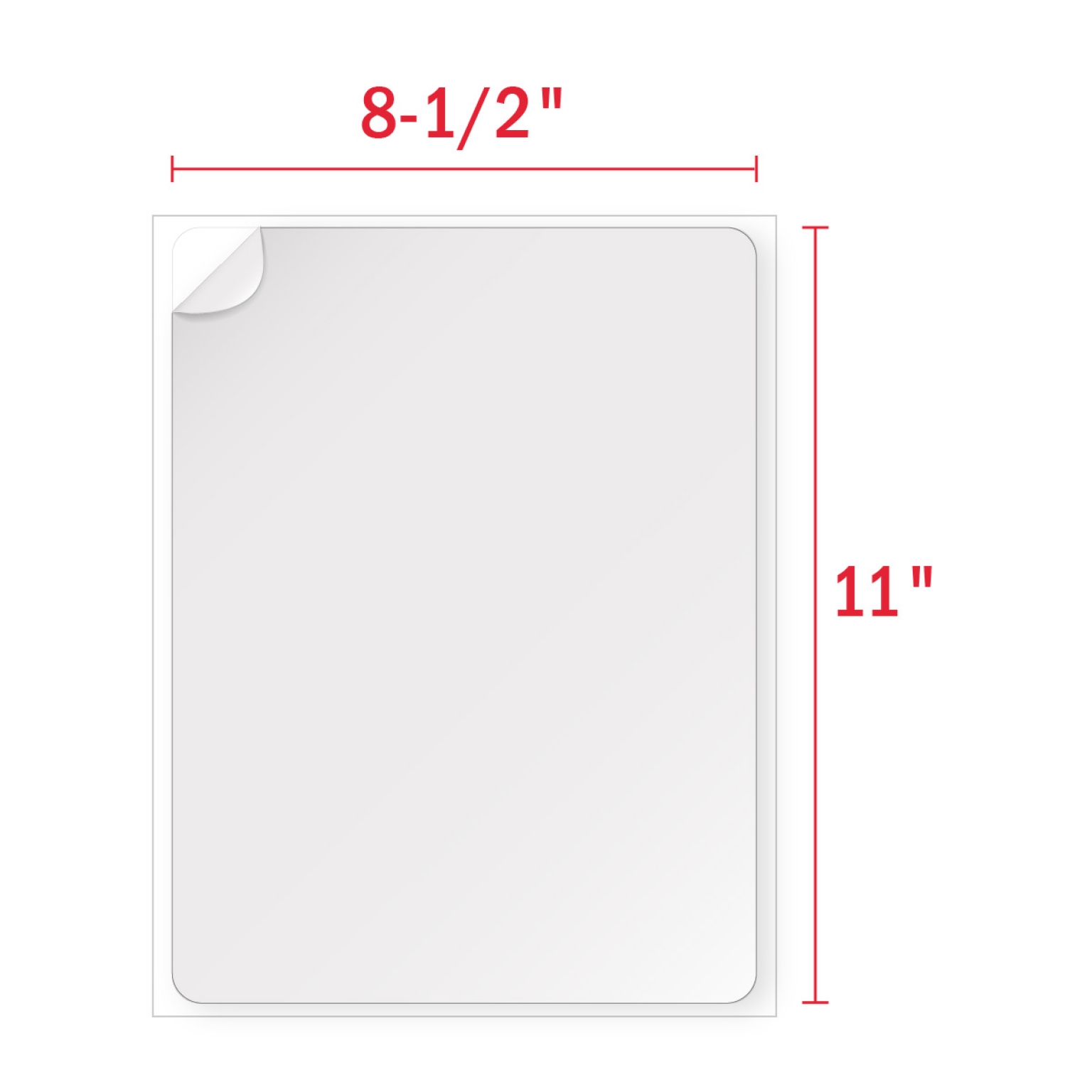 2x4 Labels, Blank Rectangle White Paper - 10 Labels Per Sheet