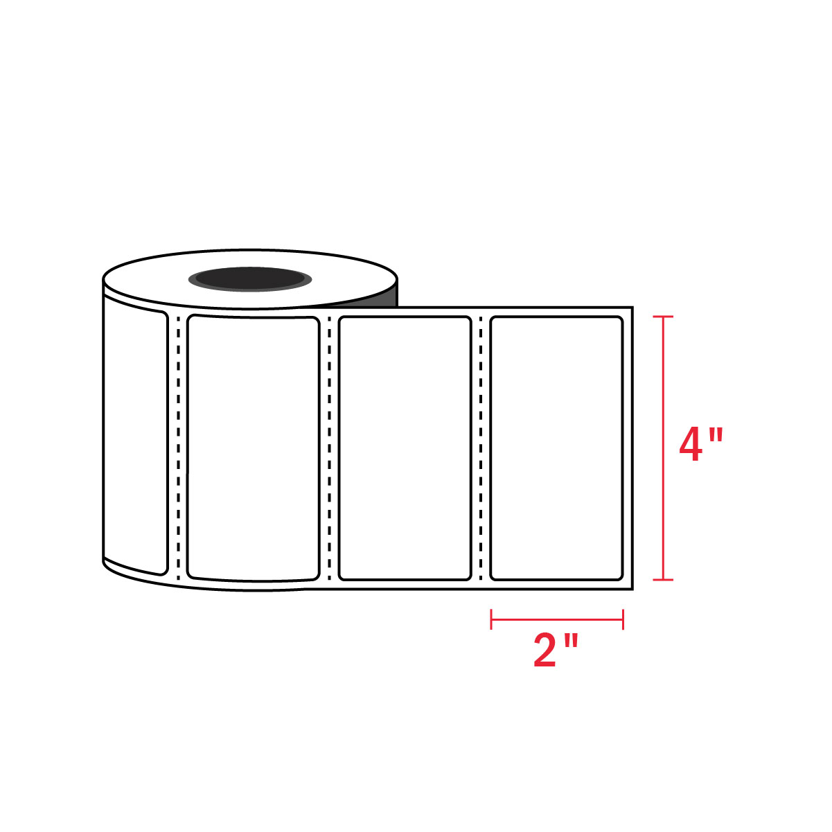 Zebra Labels Compatible Zebra 4 X 2 Labels EnKo Products