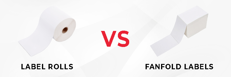 Fanfold Labels vs. Roll Labels - enKo Products