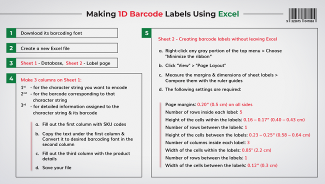 How to Print Barcode Labels From Excel & Word - enKo Products
