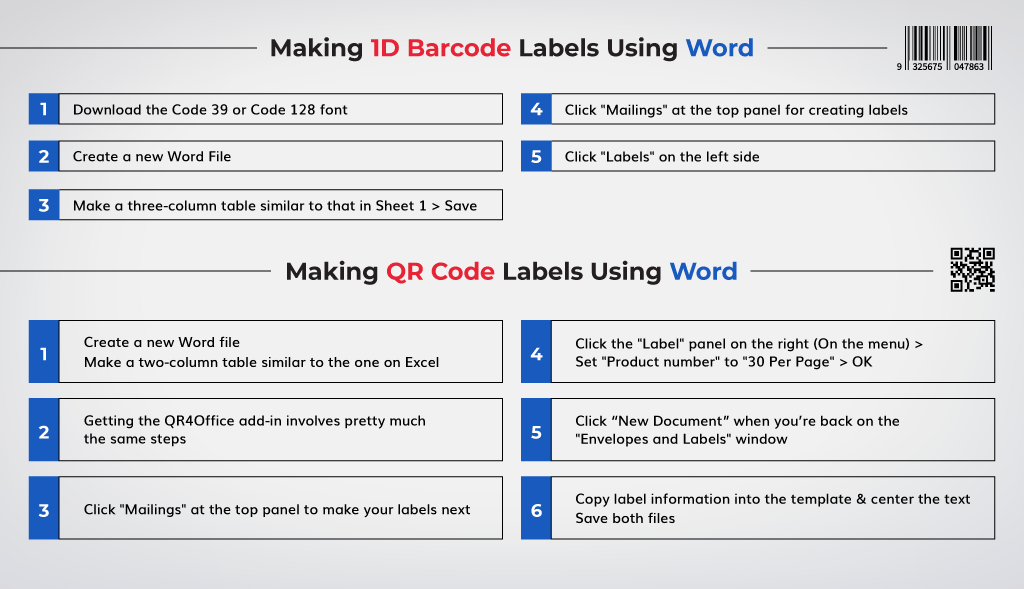 How To Print Barcode Labels From Excel Word EnKo Products