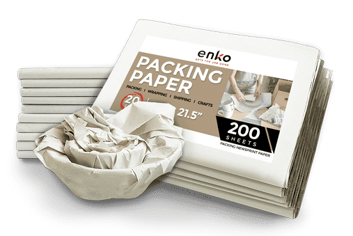 Newsprint Packing Paper Sheets - 2nd Day Shipping for Orders $50+