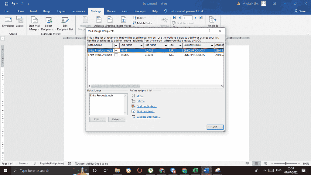 How to Print Address Labels from Word, Excel, & Quickbooks